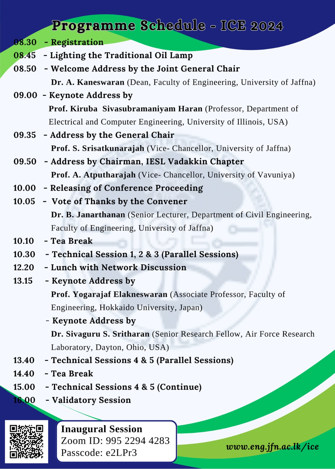 Programme Schedule 2024 - ICE